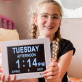 Dawn 8" Digital Calendar Day Clock – Dawn Clocks